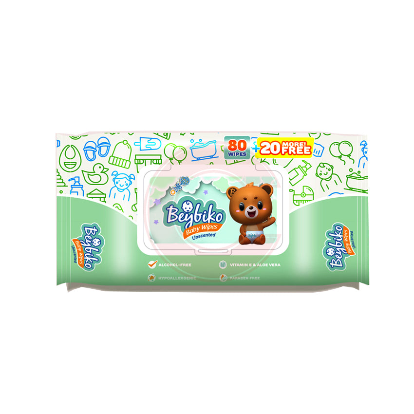 BEYBIKO BABYWIPES (UNSCENTED) 80S+20S – Marilen Mini Mart