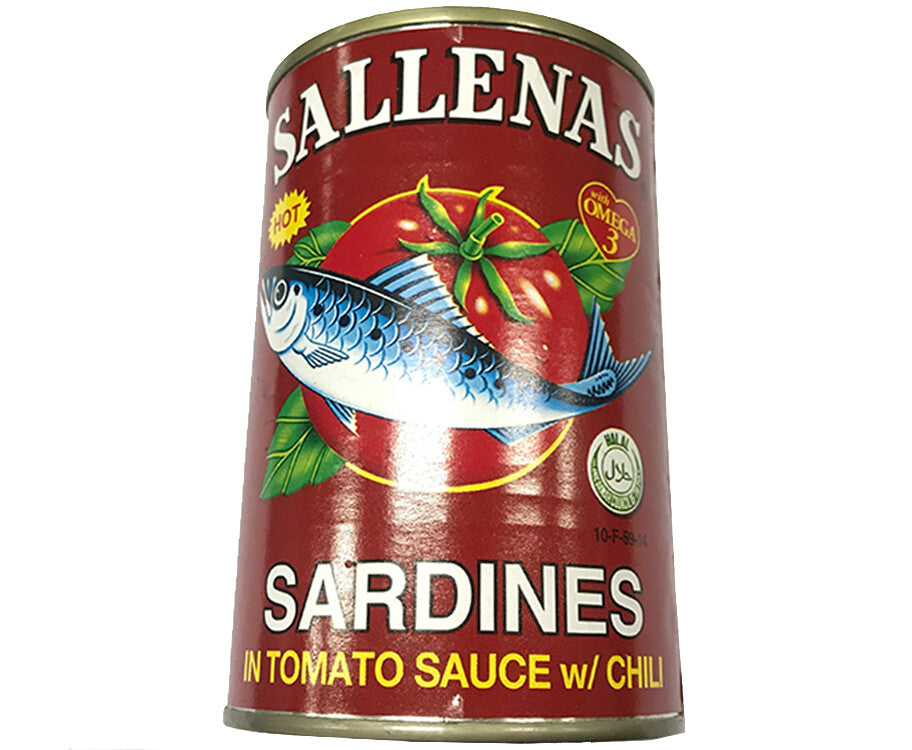 Sallenas Sardines in Tomato Sauce w/ Chili 425g – Marilen Mini Mart