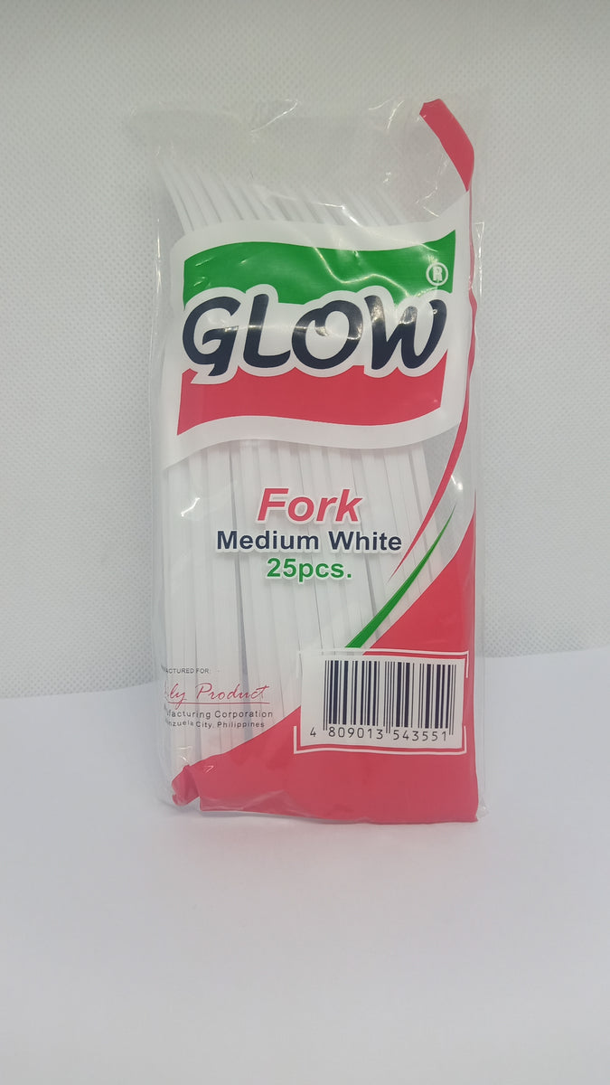 Glow Fork Medium White 25pcs – Marilen Mini Mart