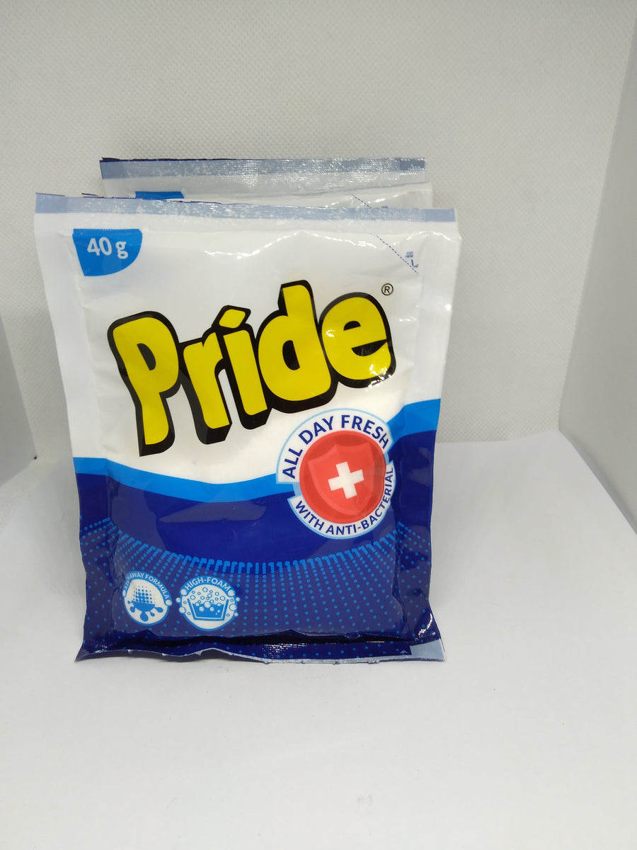 Pride Detergent Powder All Purpose with Antibac 40g – Marilen Mini Mart