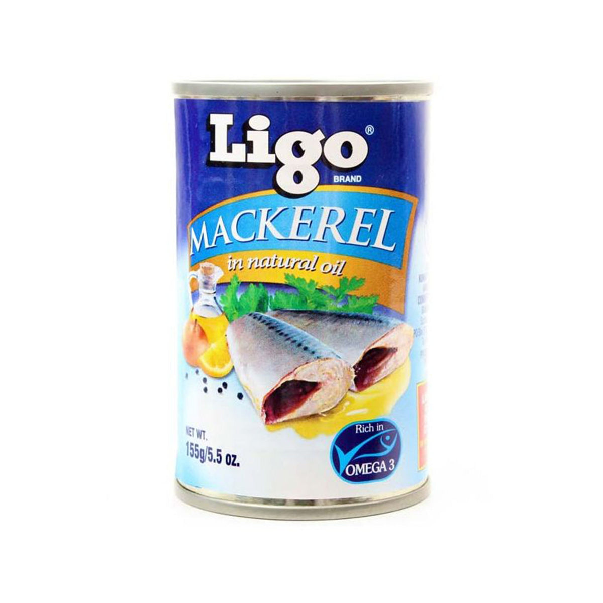 Ligo Mackerel in Natural Oil 155g – Marilen Mini Mart