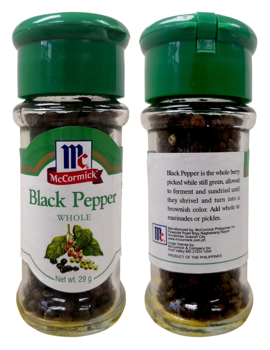 McCormick Black Pepper Whole 29g – Marilen Mini Mart