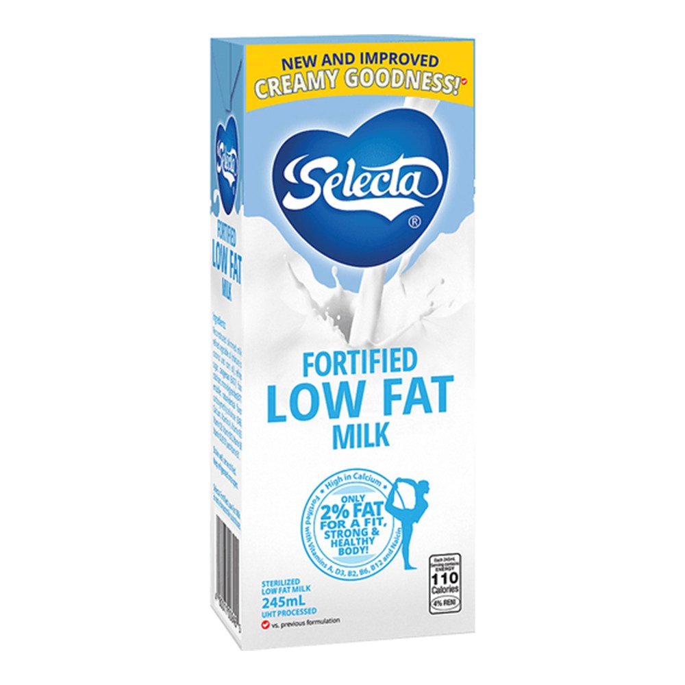 Selecta Fortified Low Fat Milk 245ml – Marilen Mini Mart