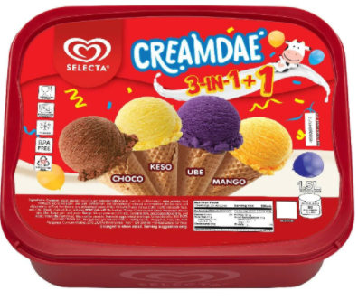 Selecta 3+1 Choco Keso Ube Mango 1.5 liter – Marilen Mini Mart