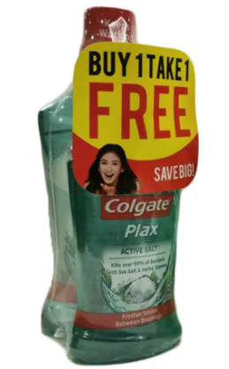 Colgate Plax Active Salt 500ml + Free Plax Active Salt 250ml – Marilen ...