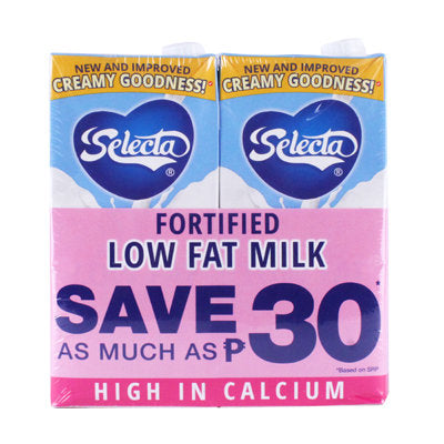 Selecta Fortified Low Fat Milk 1 liter save P30 – Marilen Mini Mart