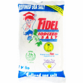 Fidel Iodized Salt Refined 1kg – Marilen Mini Mart