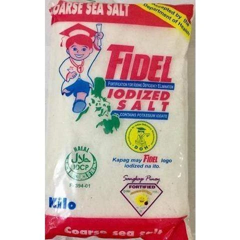 Fidel Iodized Salt Coarse 1kg – Marilen Mini Mart