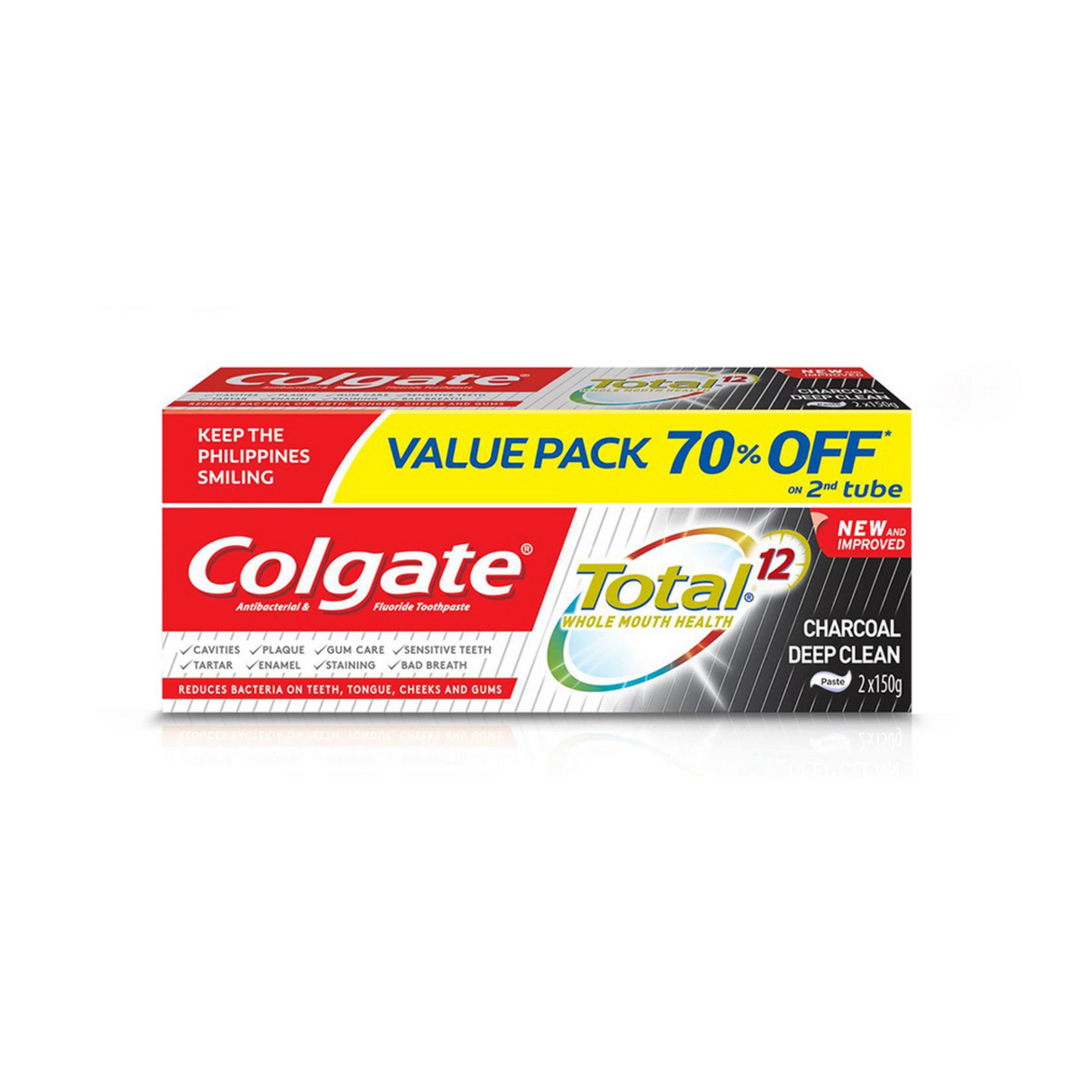 Colgate Total Toothpaste Charcoal Deep Clean 150g Twin Pack – Marilen ...