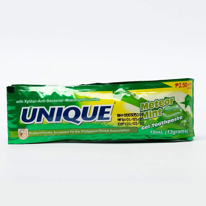 Unique Toothpaste Meteor Mint Gel 10ml – Marilen Mini Mart